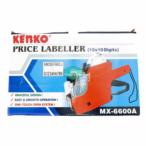 Jual Alat Label Harga Kenko MX 6600A Price Labeller Dua Baris Huruf ...