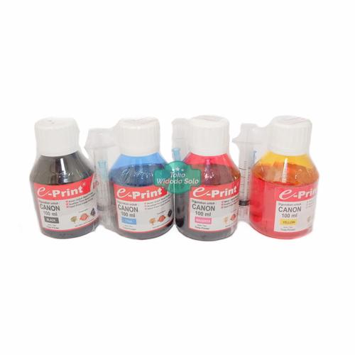 Jual Tinta Printer ePrint Canon Hitam Merah Biru Kuning 100ml - Kota ...