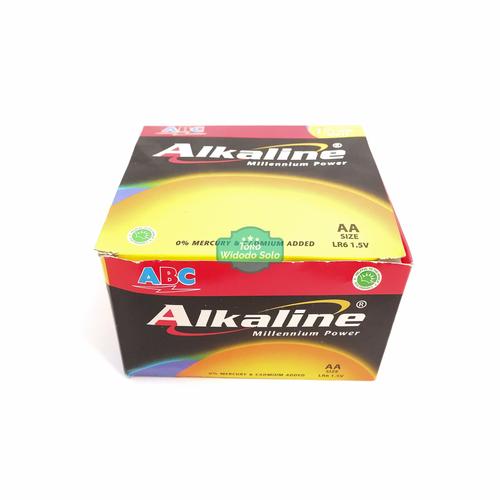 Jual Batu Baterai AA ABC Alkaline Millennium Power 1 Box Isi 48 Buah ...