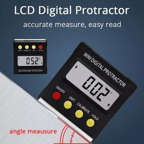 Jual mini digital protractor inklinometer-ukur sudut slope angle-level ...