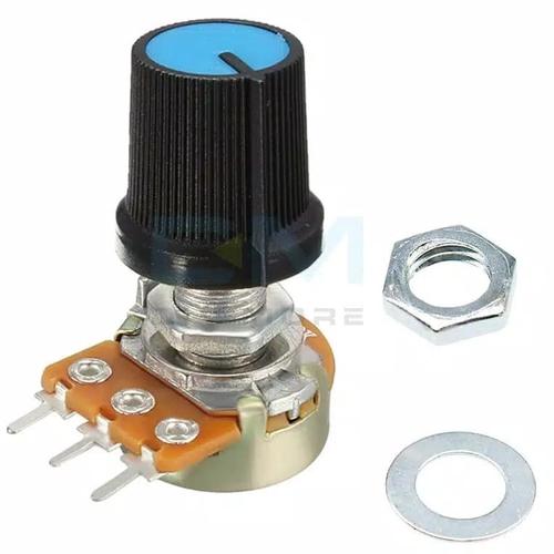 Jual POTENSIO 50k Wh148 Resistor Linear Taper Putar plus Knob - Kuning ...