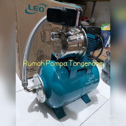 Jual Pompa air semi jet stainless merk leo tipe AJM30SA5 automatic ...