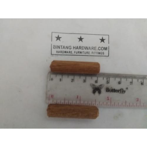 Jual Dowel Kayu Bulat Ulir 10x40mm Pin Stik Paku Pasak Kayu Lemari /pcs ...