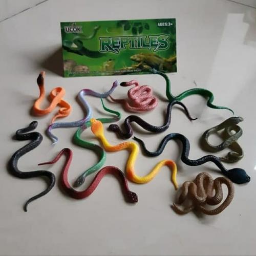 Jual Mainan Set Hewan Reptile Ular - Binatang Reptil Snake Anak ...