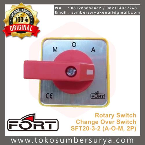 Jual Rotary Switch SA16 / SFT-20 Series SFT20-3-2 A-O-M, 2P Fort ...