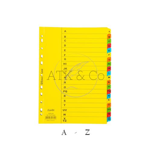 Jual Pembatas Ordner Bantex Abjad A-Z A4 6043 - Cardboard Index ...
