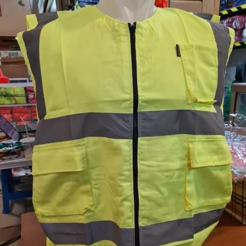 Jual Rompi Safety Bahan Drill / Rompi Proyek / Rompi Warna Kuning ...