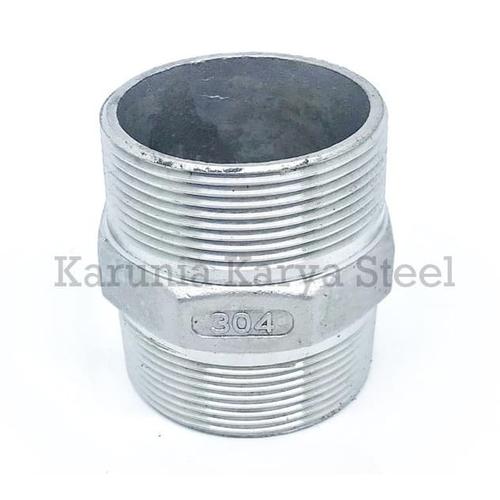 Jual 1" DOUBLE NEPPLE SUS 304 DRAT (DOUBLE NIPPLE / NEPEL / STAINLESS ...
