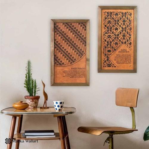 Jual Set Dekorasi Dinding Motif Batik Kulit Sapi - Kota Surakarta ...