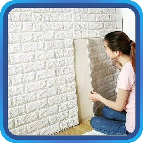Jual Raja - (77x70CM) Wallpaper Dinding Foam 3D Motif Batu Bata ...