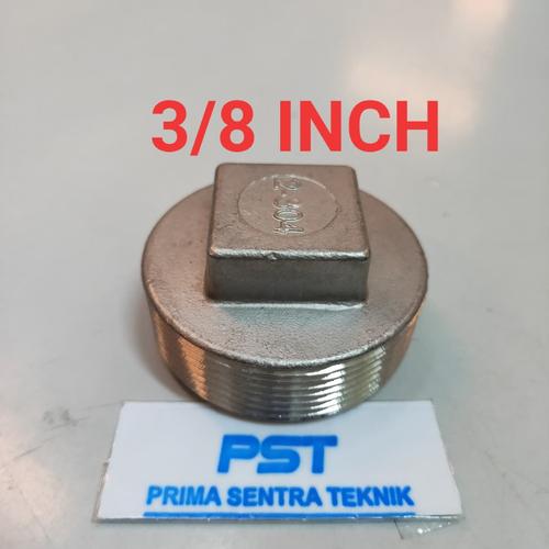 Jual PLUG SQUARE HEAD PLUG PLUK PLAK STAINLESS 304 SS UKURAN 3/8 INCH ...