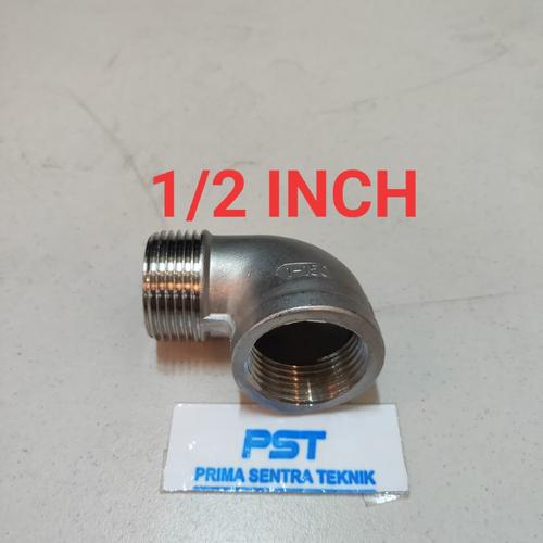 Jual STREET ELBOW L BOW KNEE DRAT LUAR DALAM STAINLESS 304 SS 1/2 INCH - Jakarta Barat - Prima ...