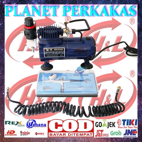 Jual Mini Compressor set Hnl H&l komplit kompresor kecil airbrush ...