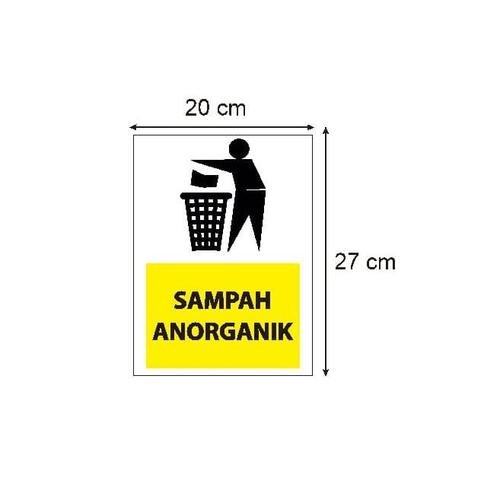 Jual Stiker Vinyl Himbauan Tanda Tempat Sampah An Organik Safety SIgn ...