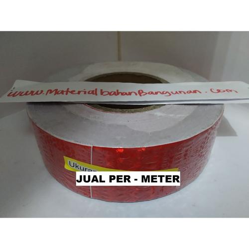 Jual Sticker Reflective Scotlight Merah Isolasi Belakang Mobil Per ...