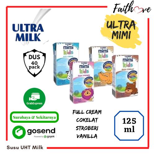 Jual Susu Ultra - Ultra Mimi 125 ml - Plain/Chocolate/Vanilla ...