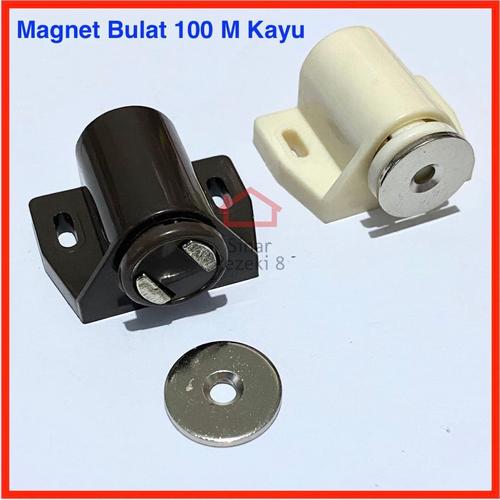 Jual Magnet Bulat 100 M Kayu Pintu Lemari Kayu Magnit Magnetic Catch ...