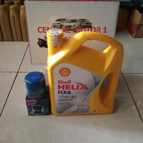 Jual Oli Mesin Shell Helix HX6 10W-40 4LT dan Oil Filter - Kota Bekasi ...