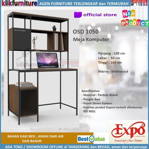 Promo Meja Komputer / Meja Belajar Rangka Besi OSD 1050 EXPO Cicil 0% ...