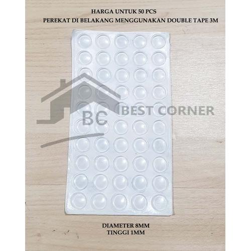 Jual Silicon pads / Peredam Benturan ( 50 PCS ) / Mata ikan / Door stop ...
