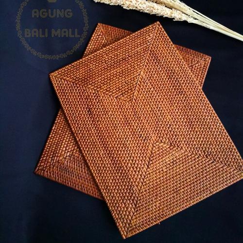 Jual Placemat rotan | alas piring rotan persegi panjang | tatakan ...