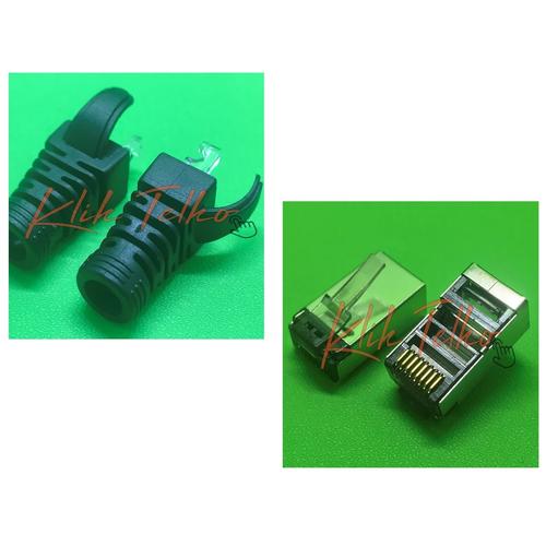 Jual LAN Connector RJ45 + LAN Boot Black colour, Set - Kab. Bekasi ...