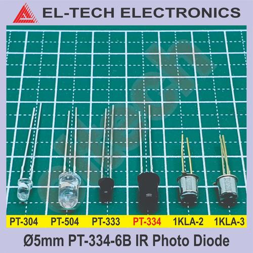 Jual Ø5mm PT-334-6B Infra Red Photo Diode Receiver Penerima Hitam ...