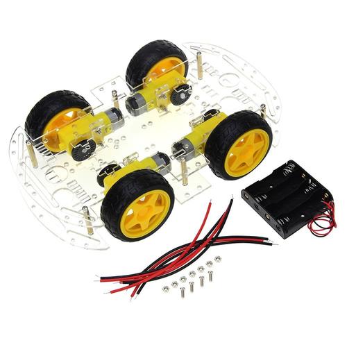 Jual SMART CAR 4WD CHASIS 2LAYER DIY ARDUINO ROBOT (SUMO,LINE FOLLOWER ...