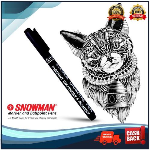 Jual Drawing Pen Snowman 700 Pulpen Gambar Sketsa Art Teknik Jakarta ...