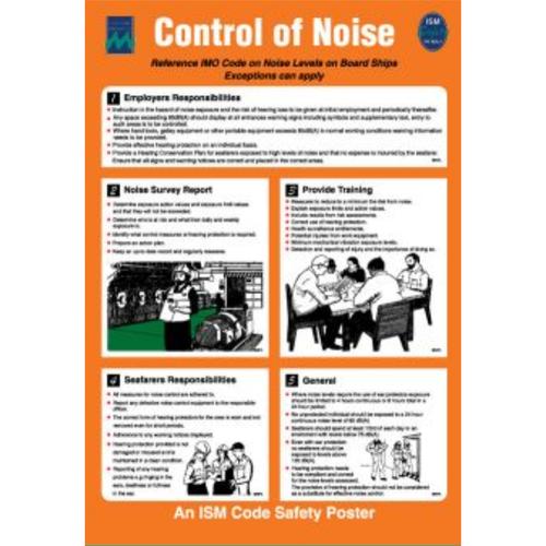 Jual IMO ISM Safety Poster Kapal Control of Noise Poster IMPA 331572 ...