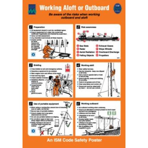 Jual Working Aloft or Outboard Poster IMPA 331525 IMO ISM Safety Poster ...