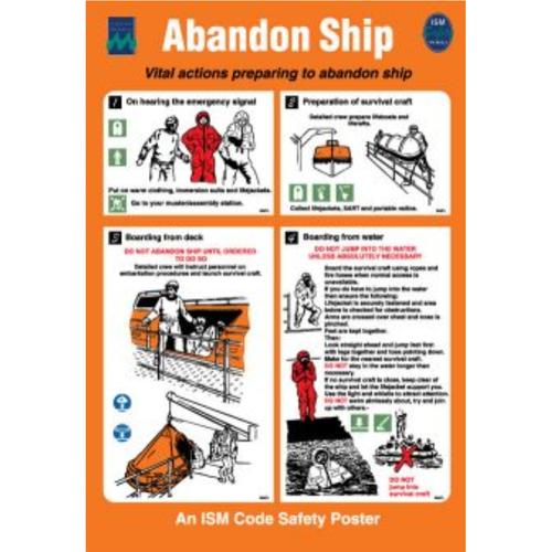 Jual ISM Code Safety Poster Abandon Ship Poster IMPA 331516 - Jakarta ...