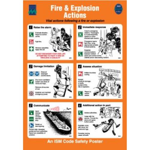Jual IMO ISM Safety Poster Fire and Explosion Rescue Poster IMPA 331531 ...