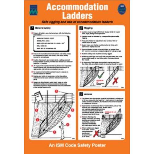 Jual IMO ISM Safety Poster Accommodation Ladders Poster IMPA 331513 ...