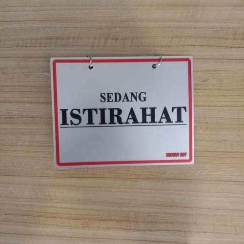 Jual SIGN LABEL K3 RAMBU SHOLAT DAN ISTIRAHAT UKURAN 18X28CM - Jakarta ...