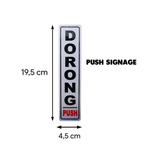 Jual SIGN LABEL DORONG PINTU - DOOR SIGN PUSH - Jakarta Barat - SUMBER ...