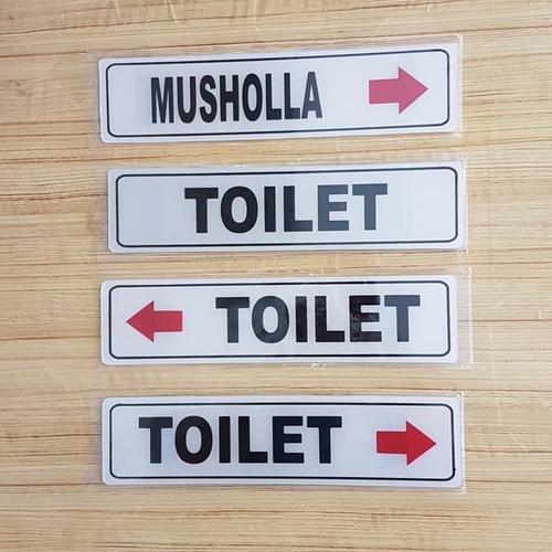 Jual SIGN AKRILIK K3 RAMBU TOILET - MUSHOLLA HARGA SATUAN UK 4.5X19.5CM ...