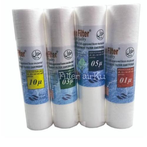 Jual Nano Filter 10 inch Mikron - Catridge Sedimen Spun Filter - Hijau ...