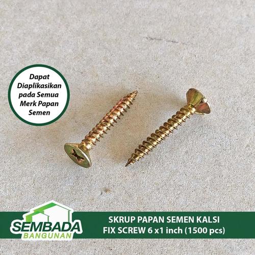 Jual Skrup KALSI GRC Kuning 6 x 1 inch ( 2,54 cm) Sekrup /Screw FIX ...