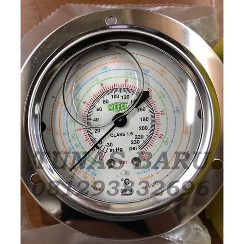 Jual Pressure Gauge Refco with Oil | Meteran Refco Low Pressure MR-205-DS - Jakarta Barat ...
