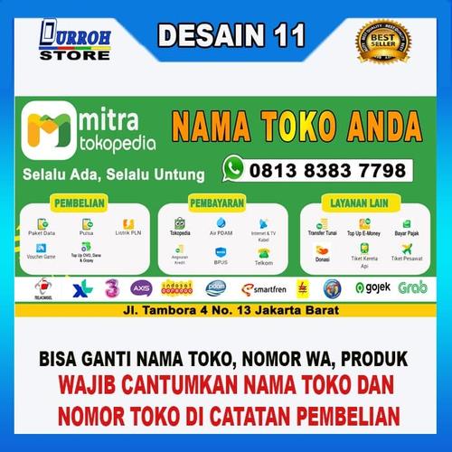 Jual Spanduk / Banner Mitra Tokopedia Ukuran 200cm x 100cm #3 - 200x50 ...