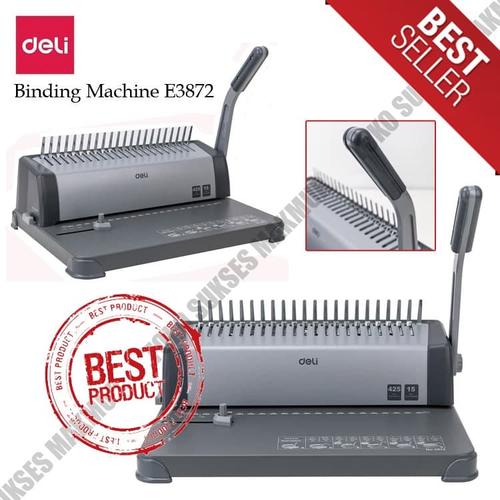 Jual Mesin Jilid Plastik DELI E3872 - Binding Machine DELI E3872 ...