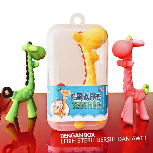 Jual Teether Jerapah (FREE BOX) penyimpanan agar selalu steril gigitan ...