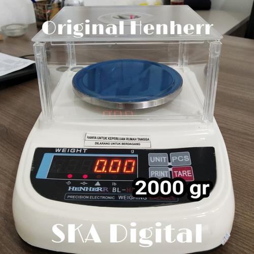 Jual Timbangan digital Laboratorium Analytical 2000 gr Original Henherr ...