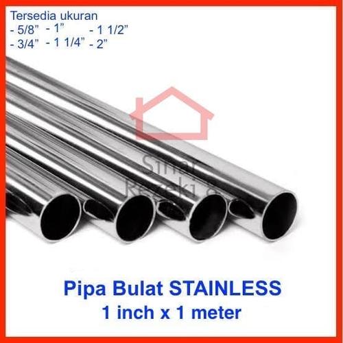 Jual 1" inch x 1 METER Pipa Bulat SS Stainless Gantungan Baju - Kota ...