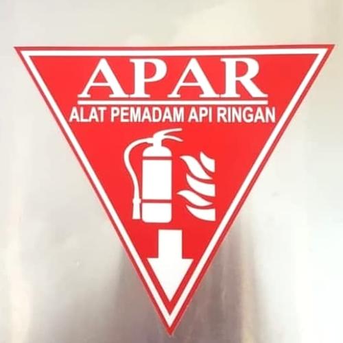 Jual Sign STICKER SEGITIGA APAR 20X20 SAFETY RAMBU K3 STIKER LABEL ...