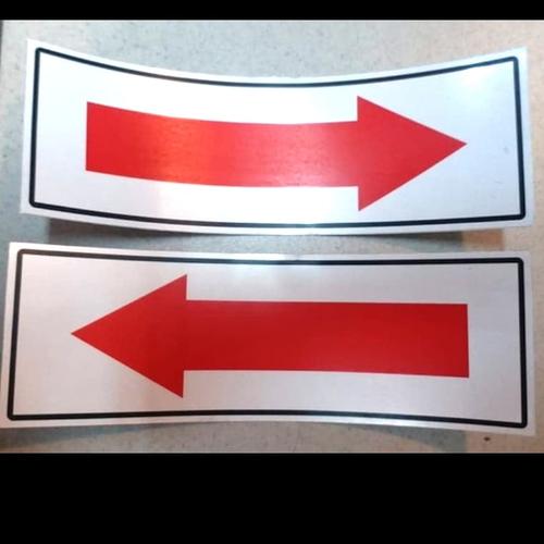 Jual stiker Sticker PENUNJUK ARAH PANAH 15X5cm KANAN KIRI Rambu k3 ...