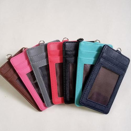 Jual ID card holder 4 sisi / Name Tag 4 Kartu / Name Tag dengan Tali ...