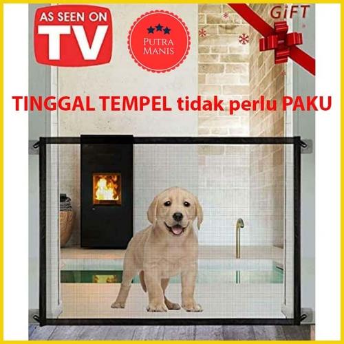 Jual Pintu Jaring Penghalang Pagar Kandang pitu pembatas Kucing Anjing ...
