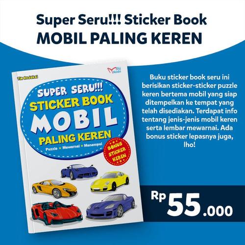 Jual Super Seru!!! Sticker Book Mobil Paling Keren - Kota Depok ...